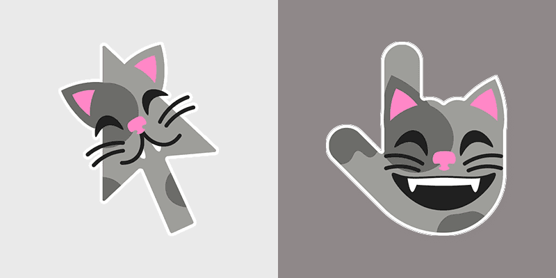 Kitty Cursor Pack - Custom Cat Emoji | Cursor Helper